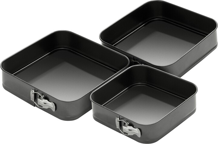 Premier Housewares Versatile Set Of Three Spring Form Cake Tin, Durable ...