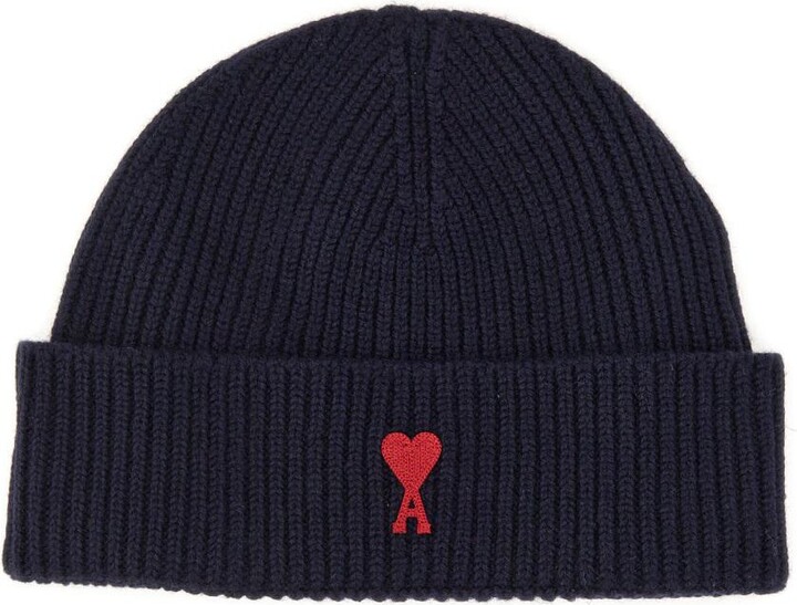 AMI Paris Beanie Hat With Adc Logo Unisex - ShopStyle