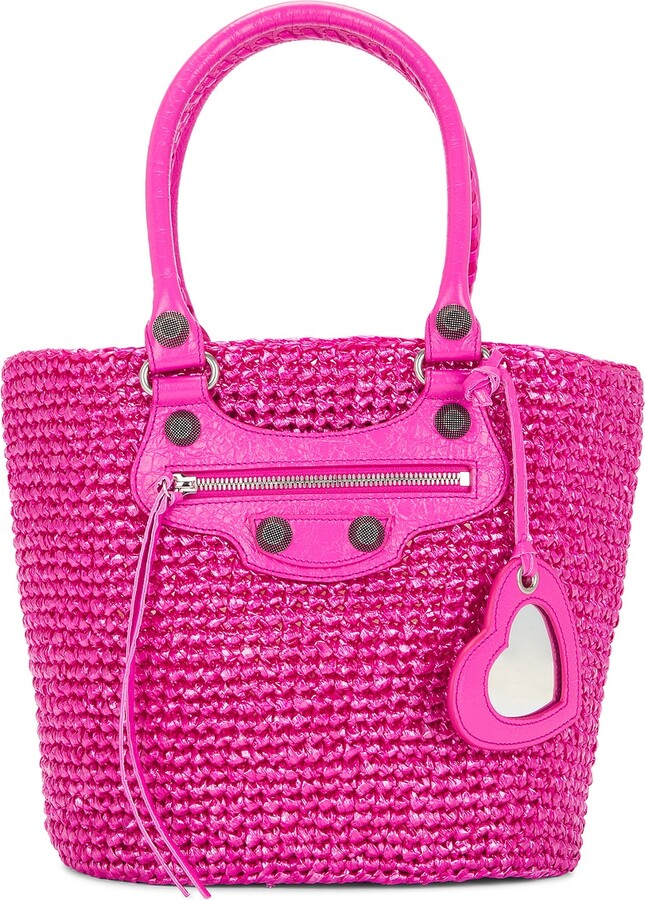 Balenciaga Le Cagole Medium Panier Bag in Fuchsia - ShopStyle