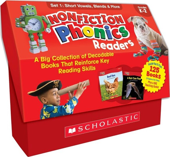 Scholastic Teaching Solutions Nonfiction Phonics Readers: Short Vowels, Blends & More, Multiple ...