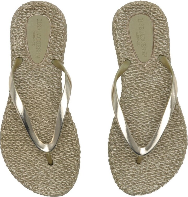 Ilse Jacobsen Metallic Flip Flop - ShopStyle Sandals