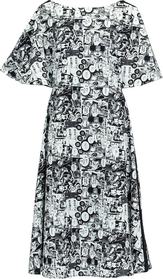 JU-NNA - Abigail - Japanese Comic Print Dress - ShopStyle