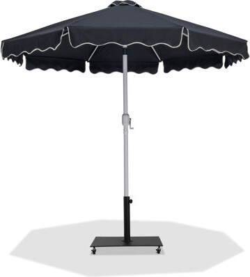 Arlmont & Co. Chavonte Fabric With Piping / Aluminum Patio Umbrella ...