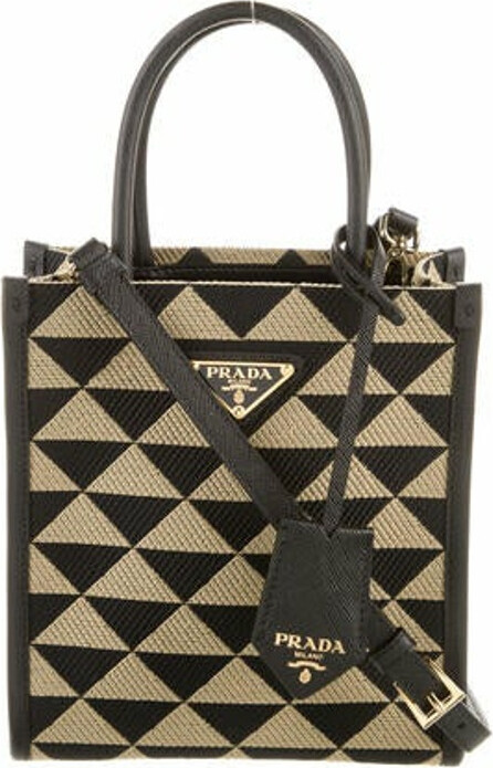 Prada Mini Triangolo Jacquard Symbole Bag - ShopStyle