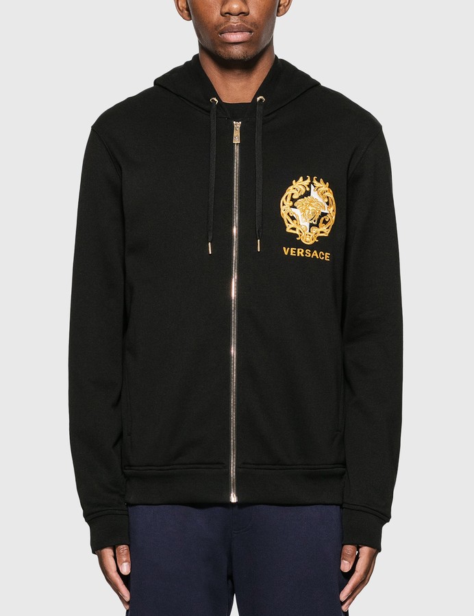 Versace Medusa Logo Hooded Jacket - ShopStyle Outerwear