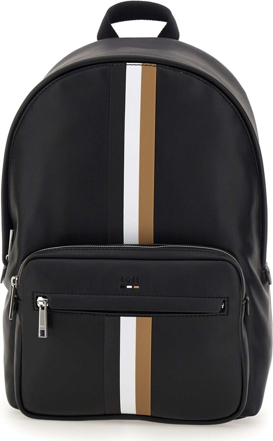 HUGO BOSS ray Backpack Leather Backpack - ShopStyle