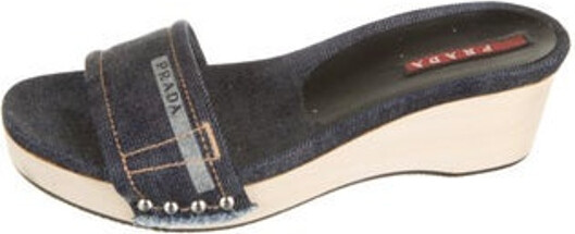 Prada Linea Rossa Printed Slides - ShopStyle