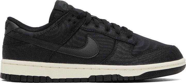 Nike Black Dunk Low Retro PRM Sneakers - ShopStyle