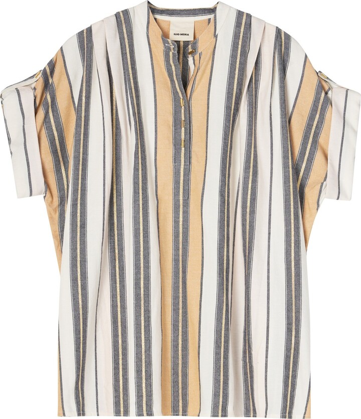 ILIO NEMA - Daphne Tunic Top- Fez Stripe - ShopStyle