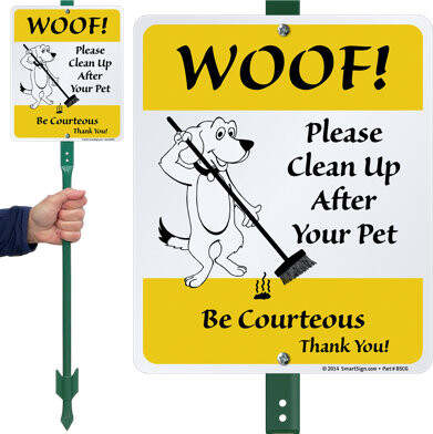 SmartSign Please Clean up After Your Pet Sign and Stake Kit - ShopStyle