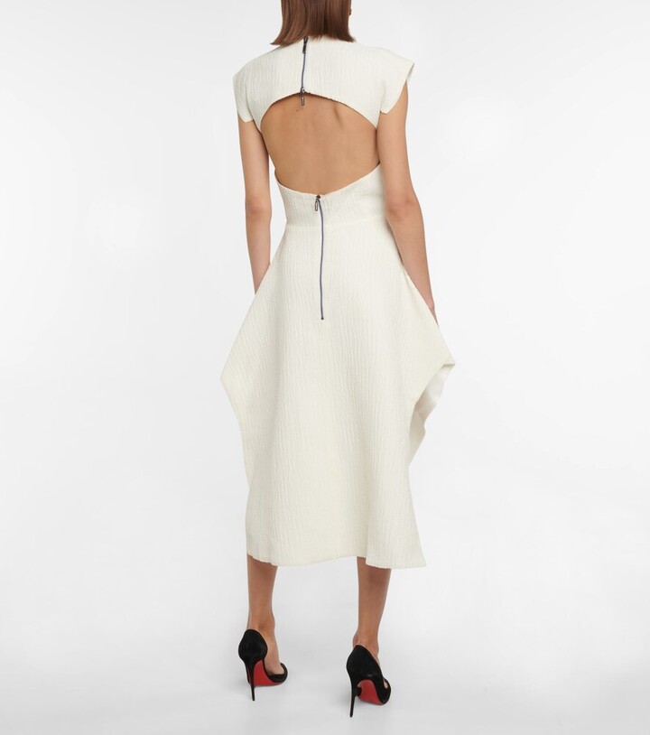 Maticevski Collide jacquard midi dress - ShopStyle