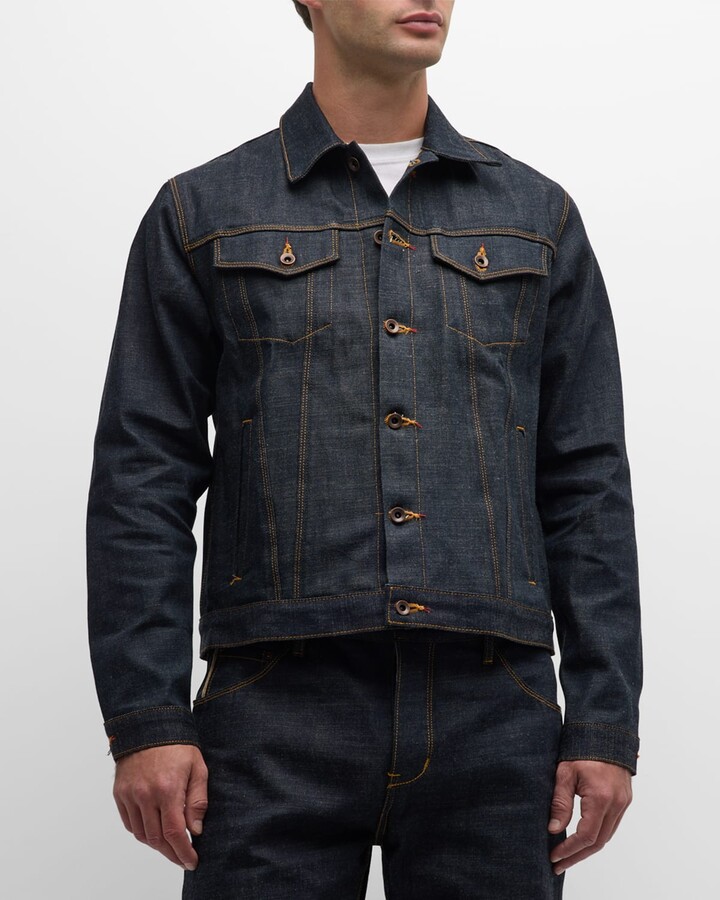 Raleigh Workshop Men's Denim Button Down Jacket - ShopStyle
