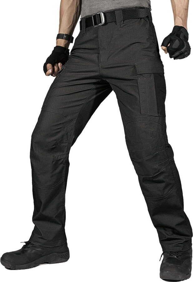 FREE SOLDIER Men's Water Resistant Pants Relaxed Fit Tactical Combat ...