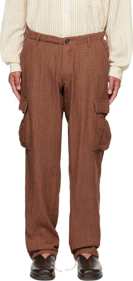 Karu Research Orange Double Weave Cargo Pants - ShopStyle Trousers