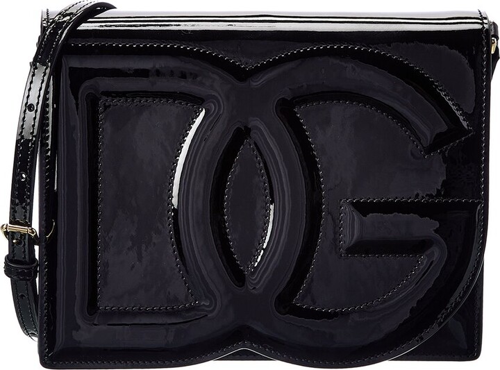 Dolce & Gabbana Logo Patent Shoulder Bag - ShopStyle
