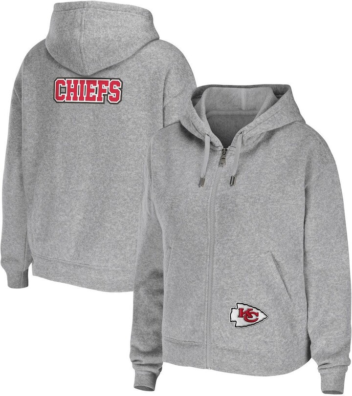 Women's WEAR by Erin Andrews Heather Gray Kansas City Chiefs Plus Size ...