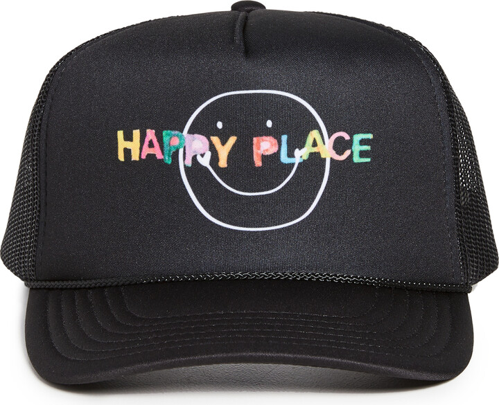 Kerri Rosenthal Happy Place Trucker Hat - ShopStyle