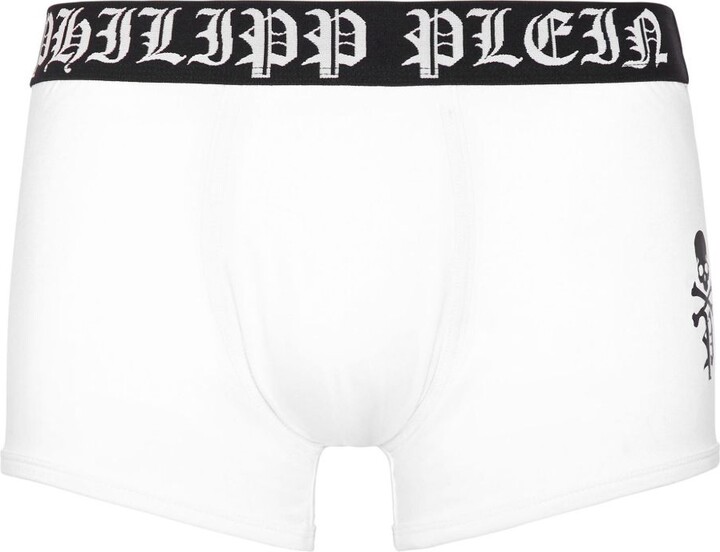 Philipp Plein Skull&Bones logo-print boxer briefs - ShopStyle