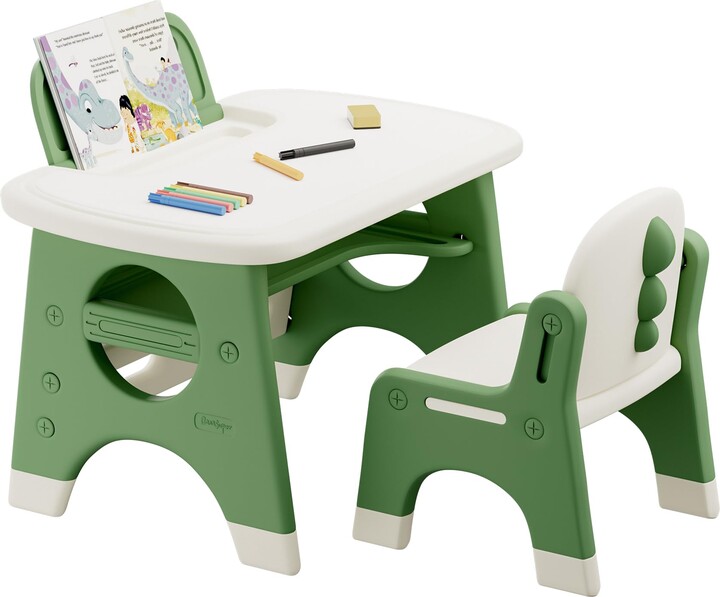 BanaSuper Kid's Drawing Table and Chair Set with Erasable Board ...