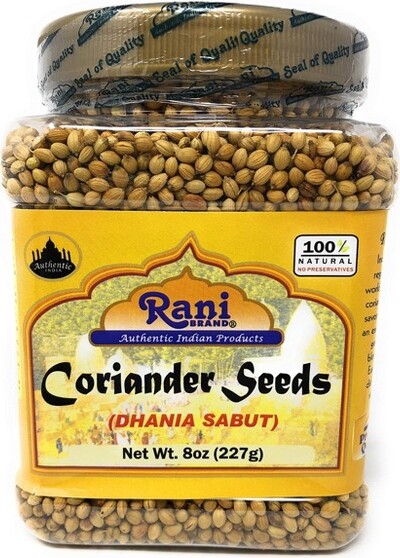 Rani Brand Authentic Indian Foods Coriander (Dhania) Whole Seeds - 8oz ...