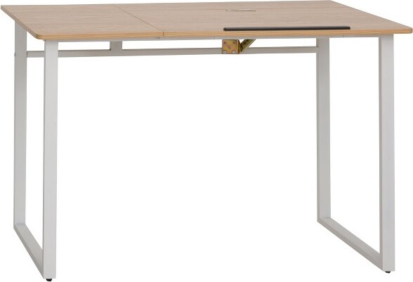 HOMCOM Modern Drafting Drawing Table with Adjustable Tiltable Tabletop ...