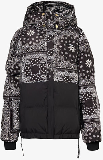 P.E Nation Womens now Bandana Print Black Niseko Paisley-pattern ...