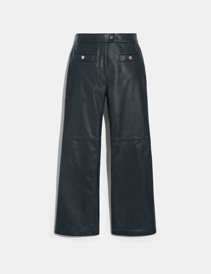 Coach Leather Pants - ShopStyle