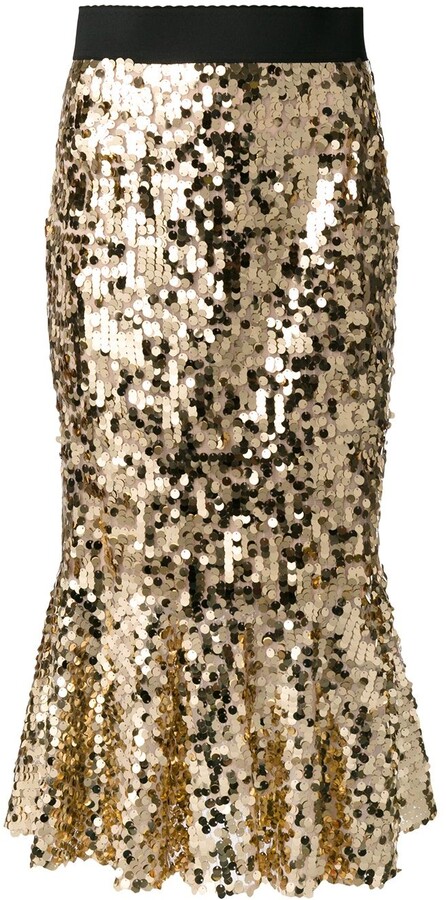 Dolce & Gabbana Sequinned Skirt - ShopStyle
