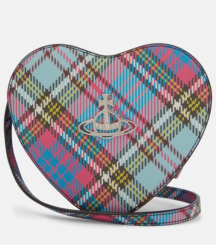 Vivienne Westwood Louise Small tartan faux leather crossbody bag ...