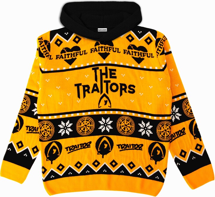 notjust The Traitors® Official Christmas Jumper with Hood | Official ...