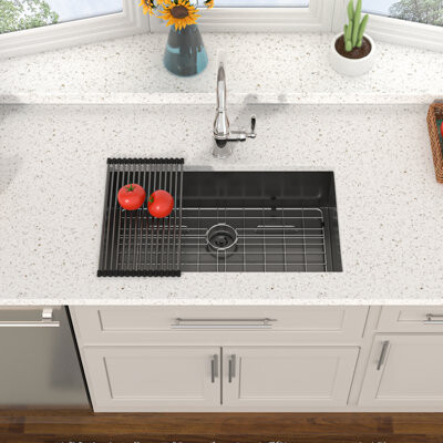 COUOKO 30" L x 18" W Undermount Kitchen Sink Stainless Steel Single ...