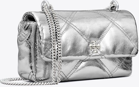 Tory Burch Mini Kira Diamond Quilt Metallic Flap Bag - ShopStyle