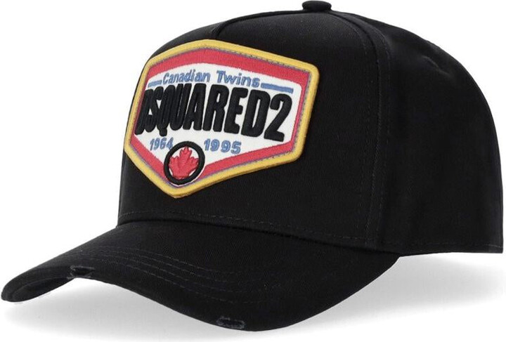 DSQUARED2 D2 Logo Black Baseball Cap - ShopStyle Hats