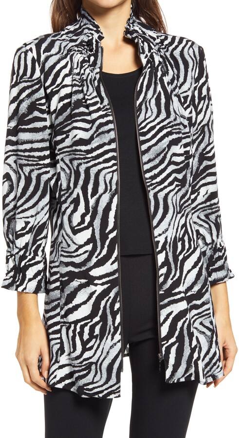 Ming Wang Zebra Print Jacket - ShopStyle