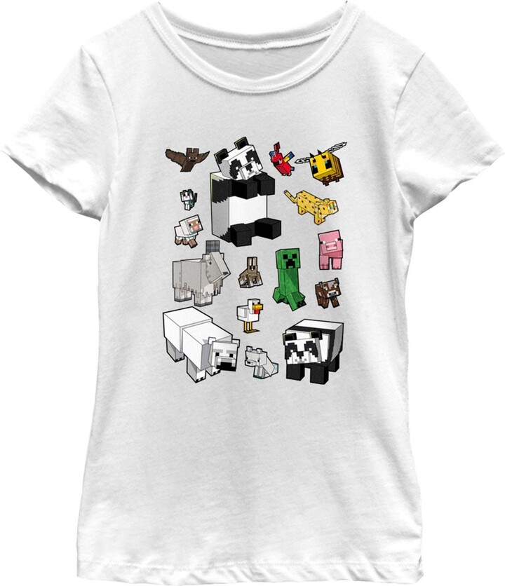 Microsoft Girl's Minecraft Overworld Mobs Child T-Shirt - ShopStyle