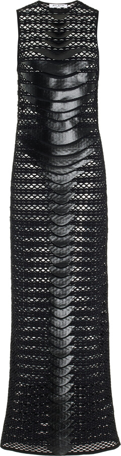 Alaia 3D Mesh Maxi Dress - ShopStyle