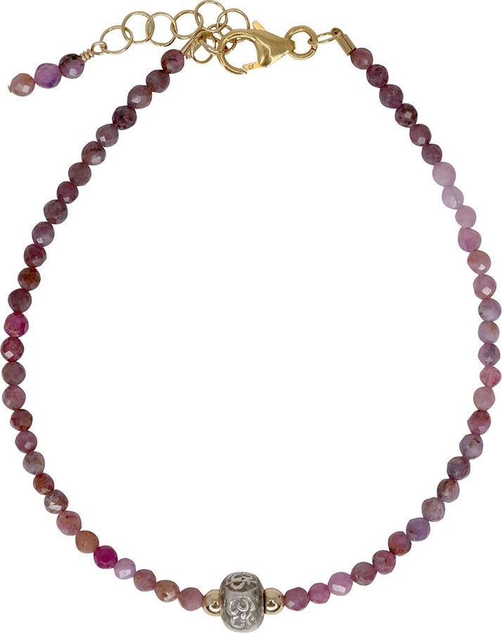 Mickey Lynn Women's Red Ruby Om Bracelet - ShopStyle