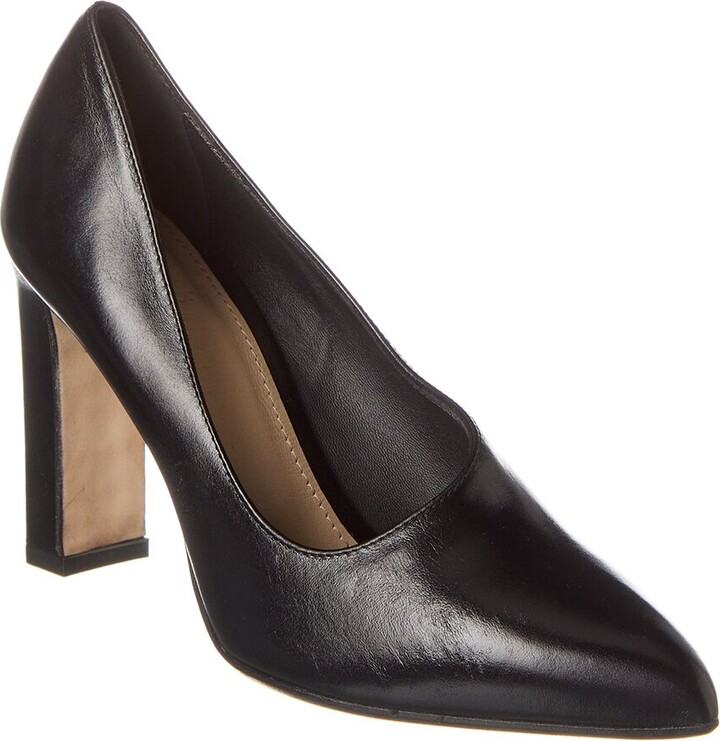 Theory Asymmetric Leather Pump - ShopStyle