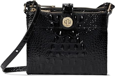 Brahmin Melbourne Mina Crossbody (Black) Cross Body Handbags ...