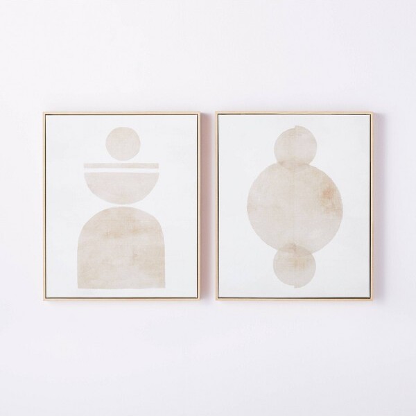 Threshold designed w/Studio McGee (Set of 2) 20" x 24" Abstract Shapes ...