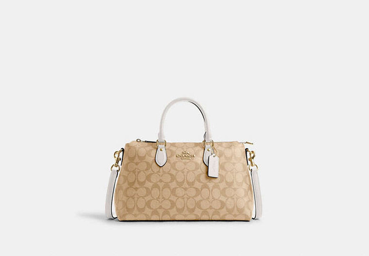 Coach Outlet Georgia Satchel In Signature Canvas - ShopStyle Shoulder Bags