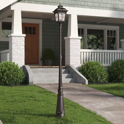 Andover Mills Robertson 1 -Light 86.25" H Hardwired Lamp Post (Full ...