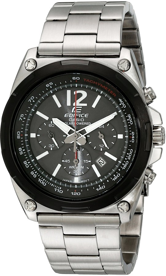 Casio Men's EFR-545SBDB-1BVCF Edifice Tough Solar Stainless Steel Watch ...