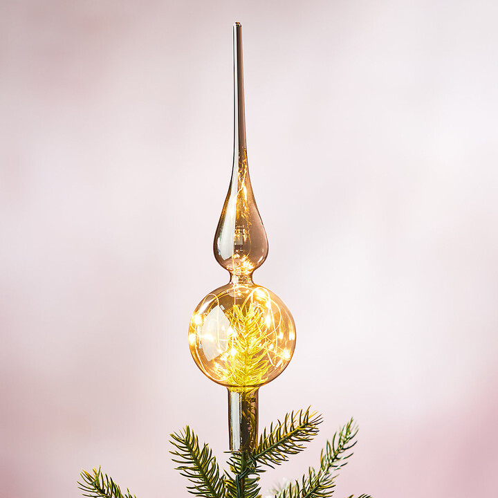 terrain Pre-Lit LED Glass Topper - ShopStyle Tree Ornaments