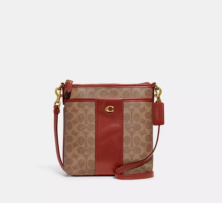 Coach Kitt Messenger Crossbody In Colorblock Signature Canvas ...