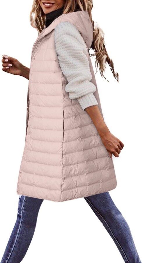 YJING Women's Long Lightweight Long Winter Jacket Transition Jacket ...