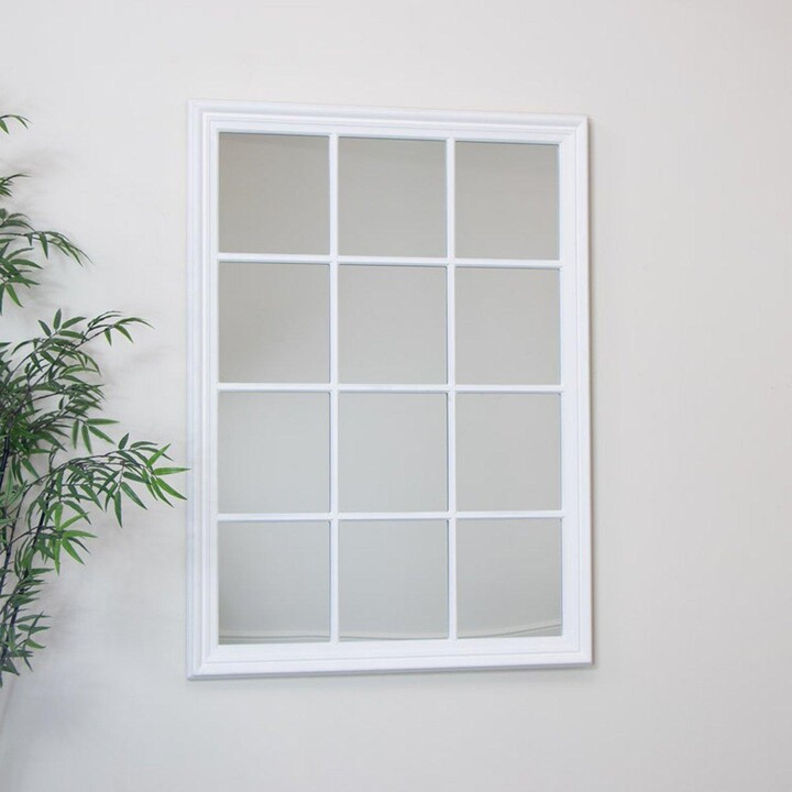 Melody Maison Large Matte White Window Mirror 130cm X 95cm - ShopStyle