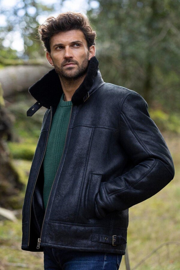 Lakeland Leather 'Hawker' Sheepskin Flying Jacket - ShopStyle