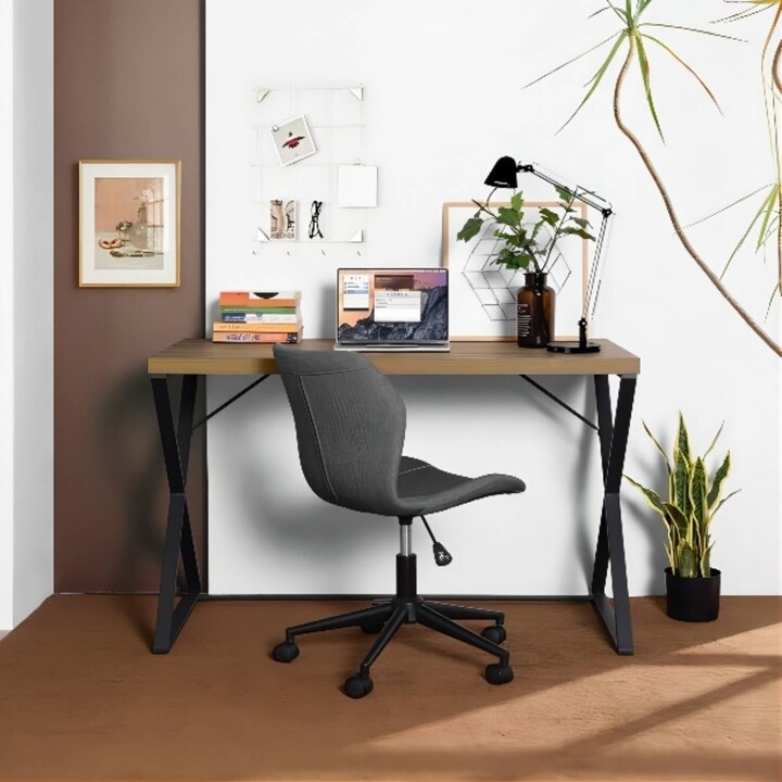 EDWINRAYLLC Multi-functions Writing Computer Desk Console Desk and X ...
