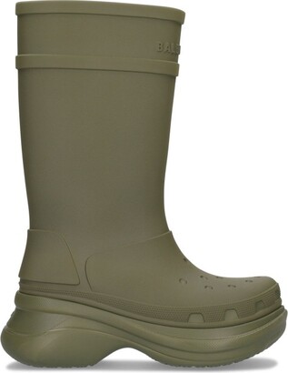 Balenciaga Trooper block-heel rubber boots - ShopStyle
